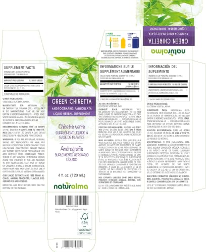 alcohol-free andrographis supplement