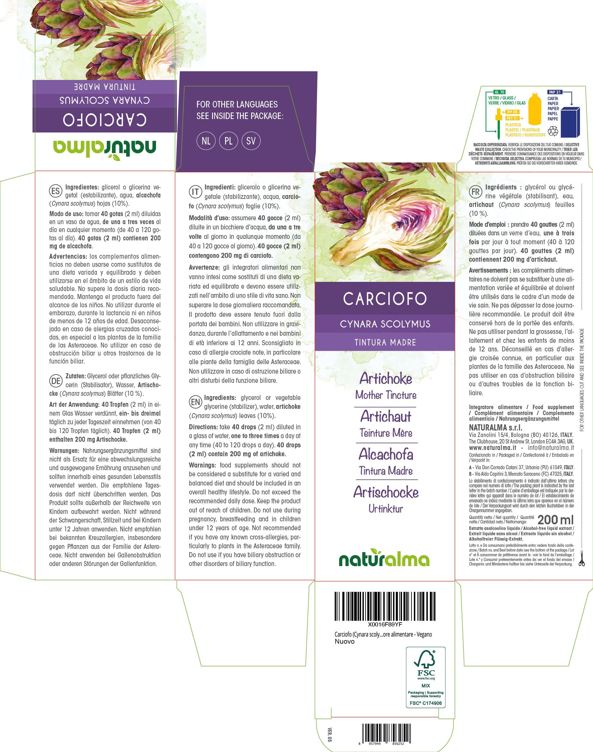 alcohol-free artichoke extract drops