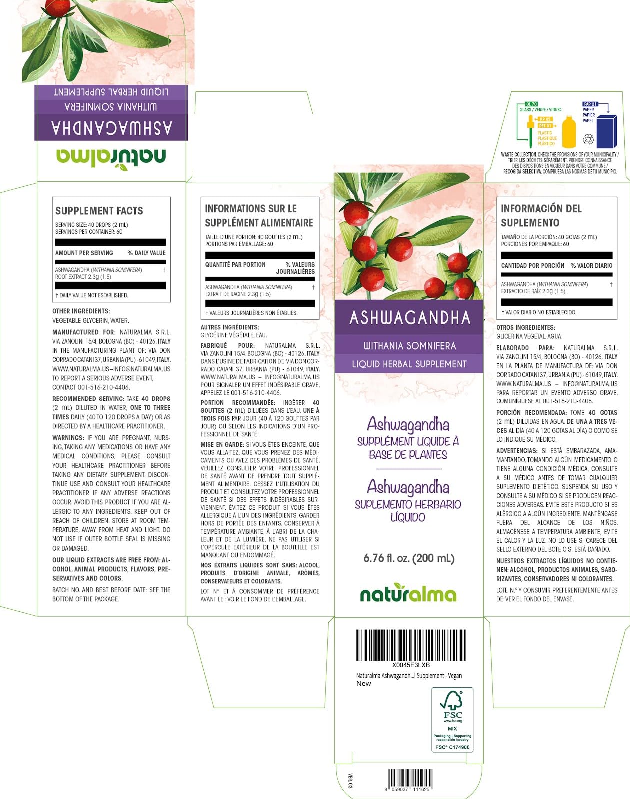 alcohol-free ashwagandha extract