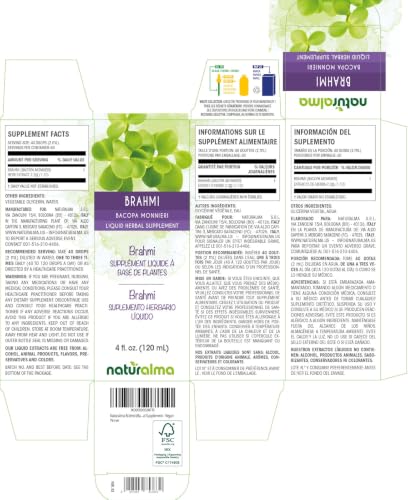 alcohol-free bacopa monnieri liquid
