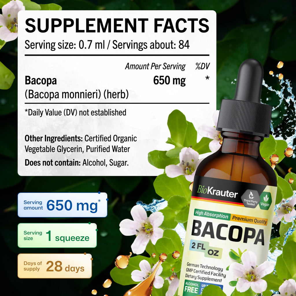 alcohol free bacopa monnieri supplement