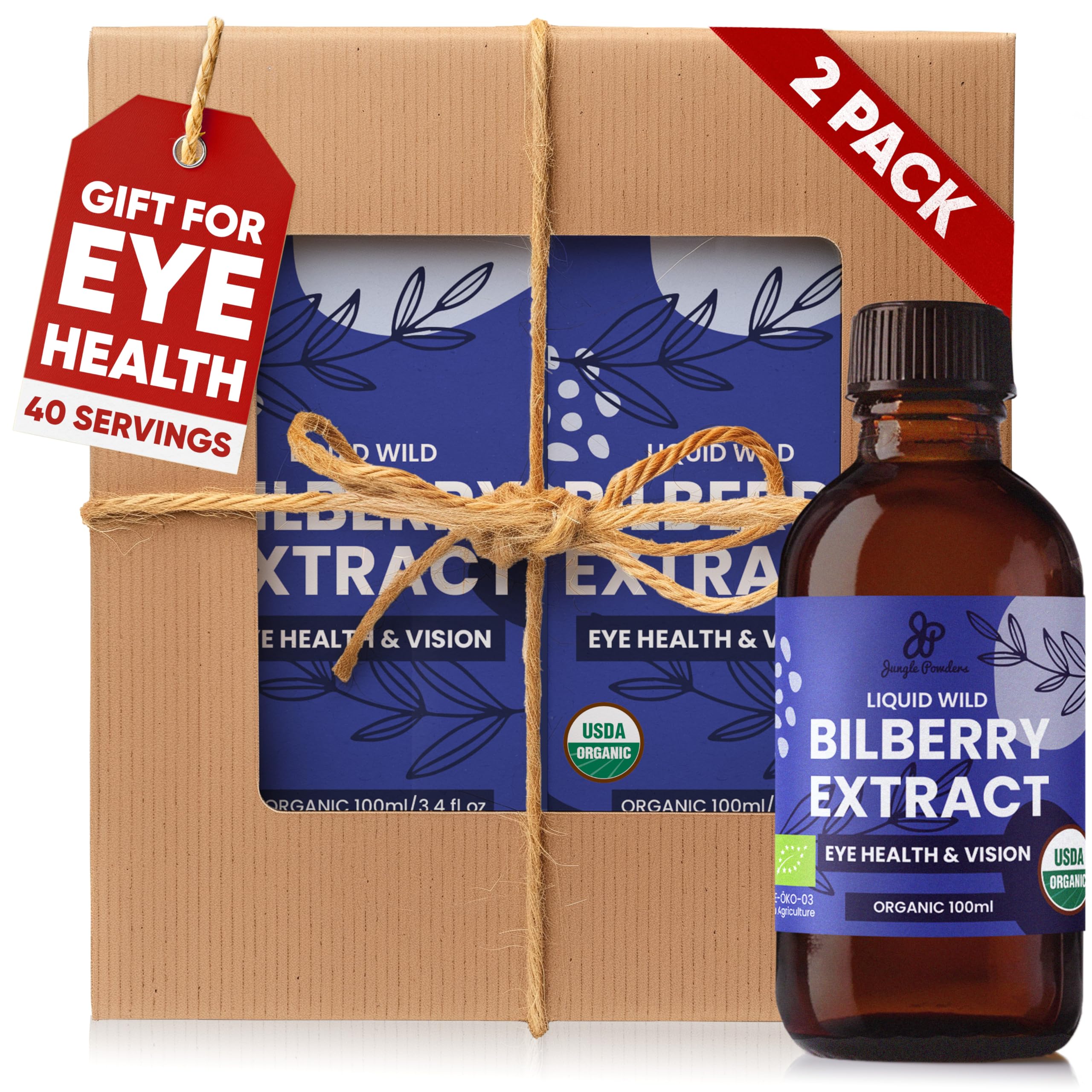 Alcohol-free bilberry supplement for seniors