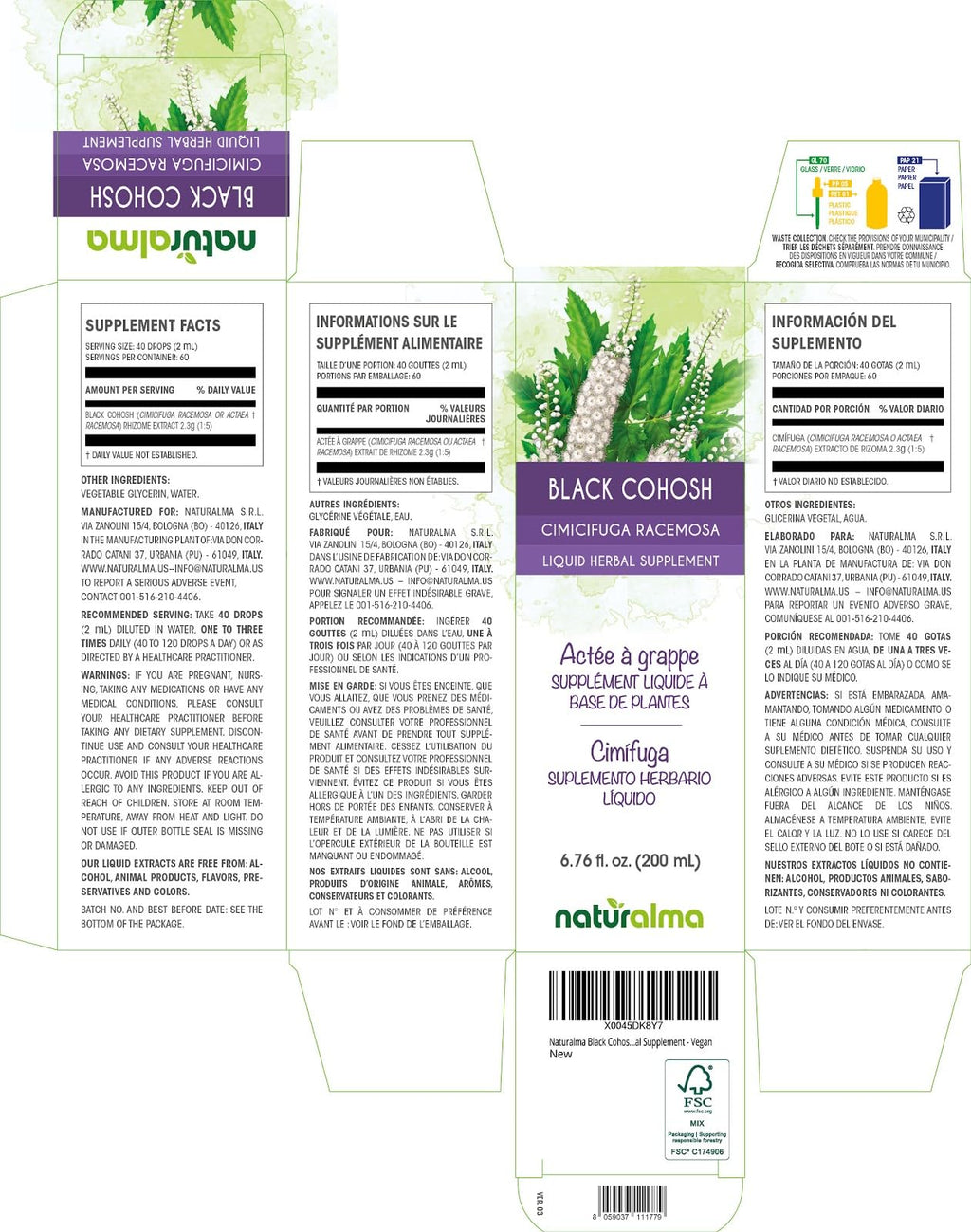 alcohol-free black cohosh extract