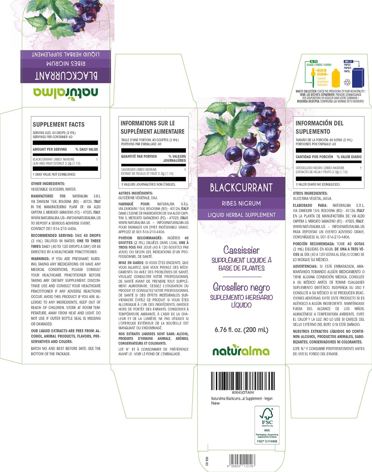 Alcohol-free Blackcurrant extract benefits