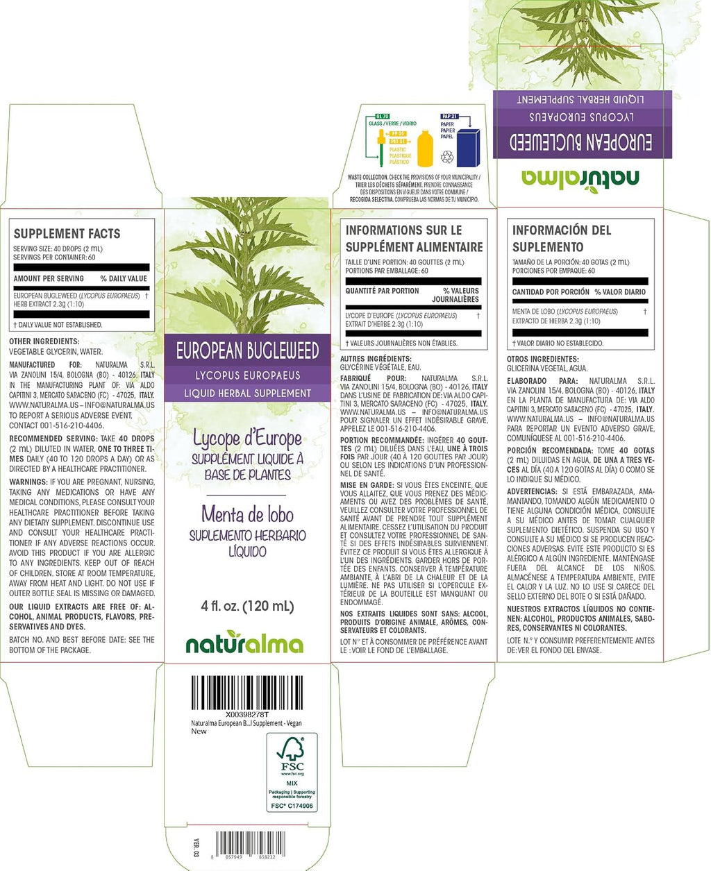 Alcohol-free Bugleweed liquid extract