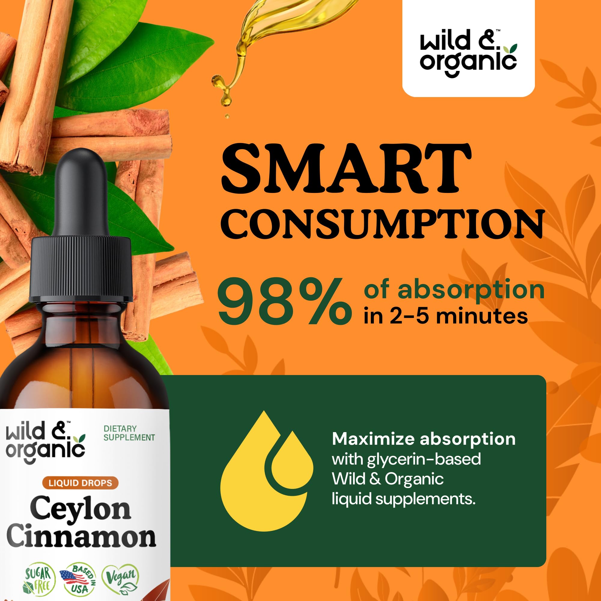 Alcohol-free Ceylon cinnamon drops