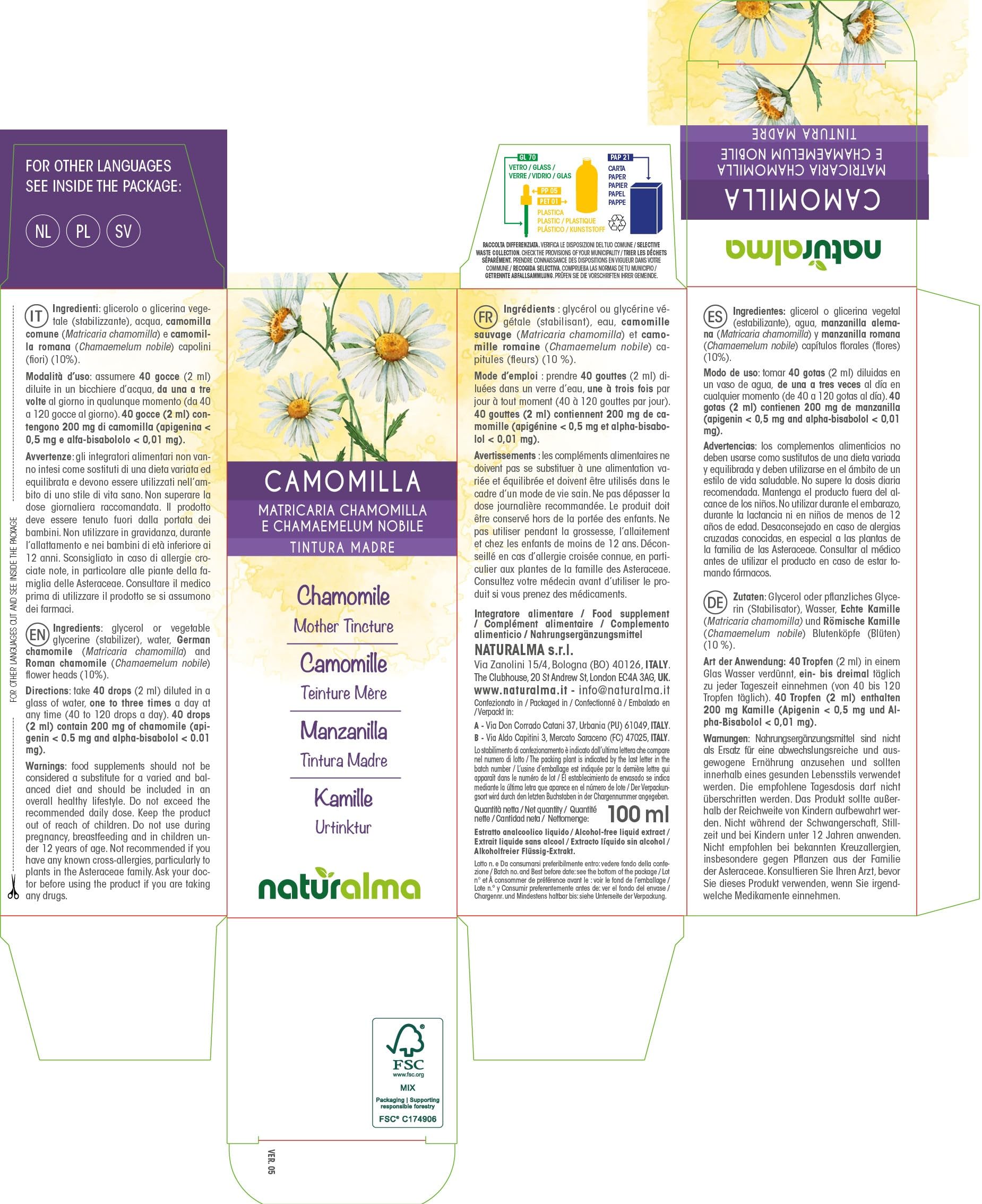 alcohol-free chamomile extract for sleep