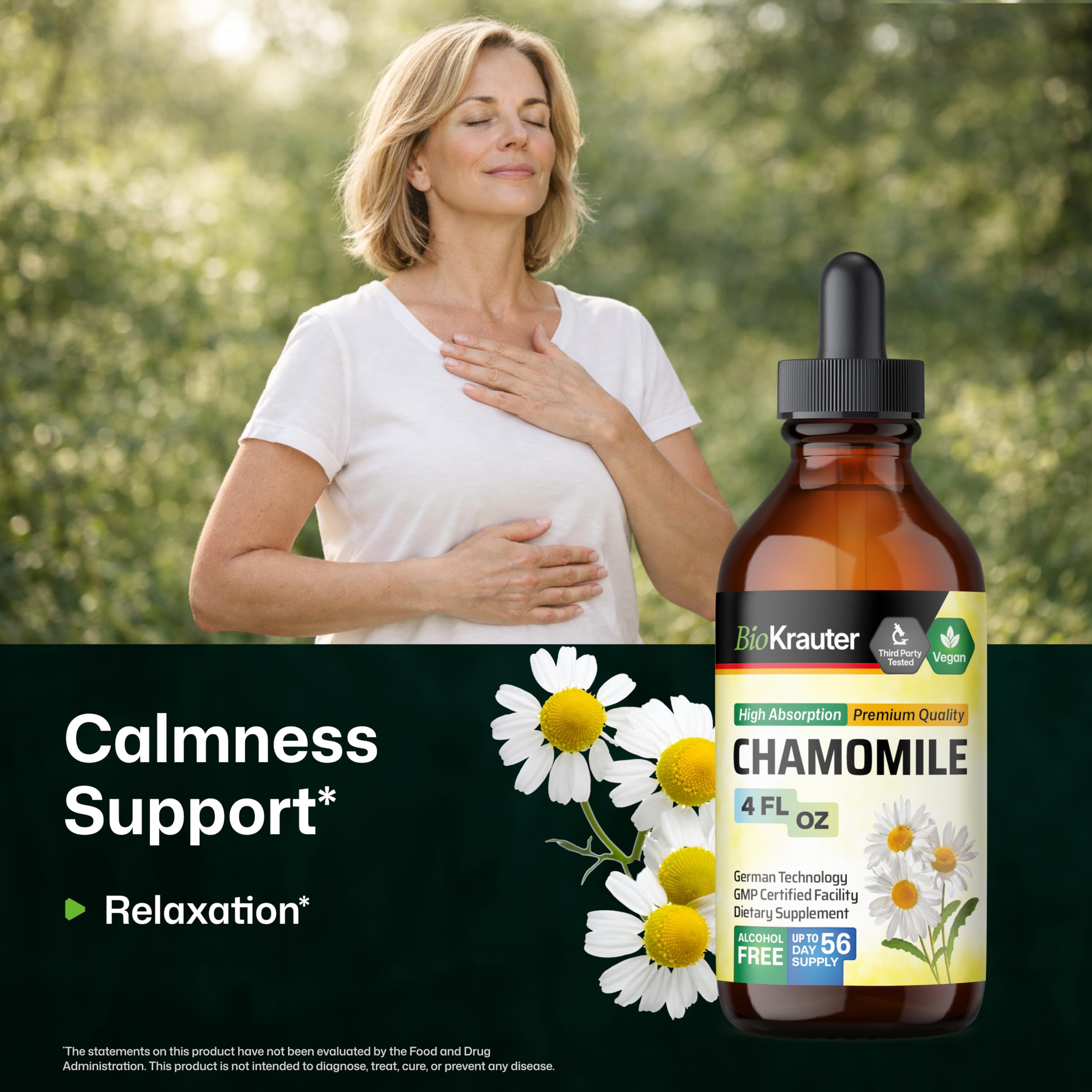 alcohol free chamomile supplement