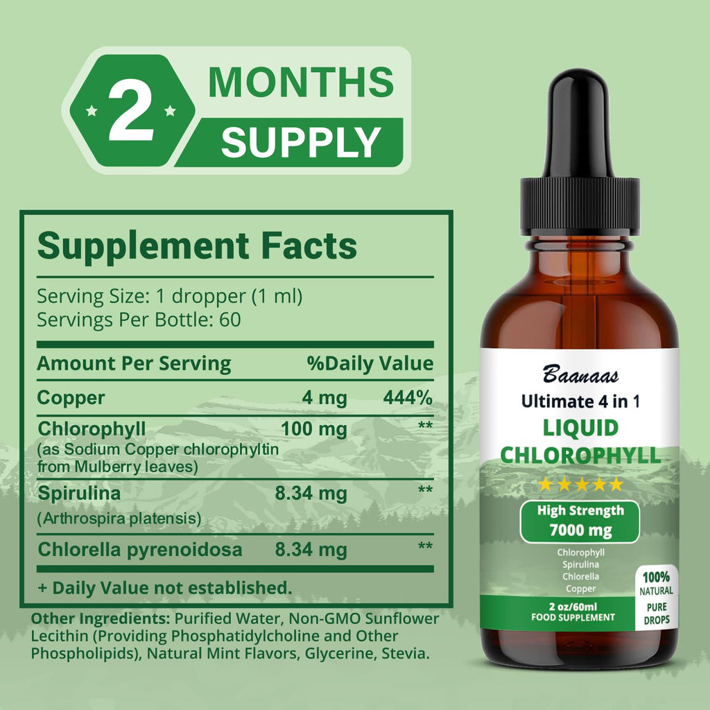 alcohol-free chlorophyll for health