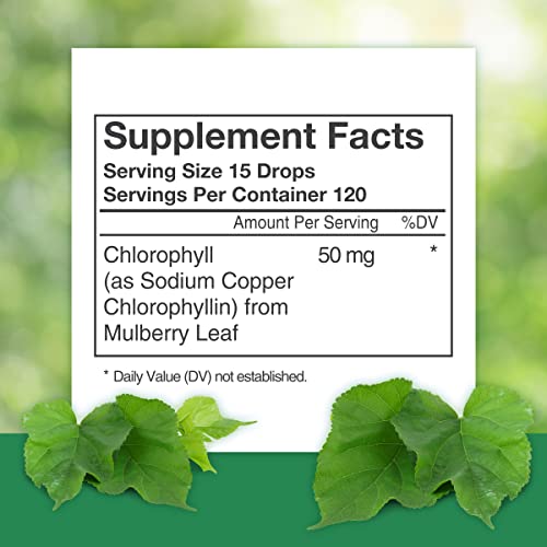 alcohol-free chlorophyll liquid formula