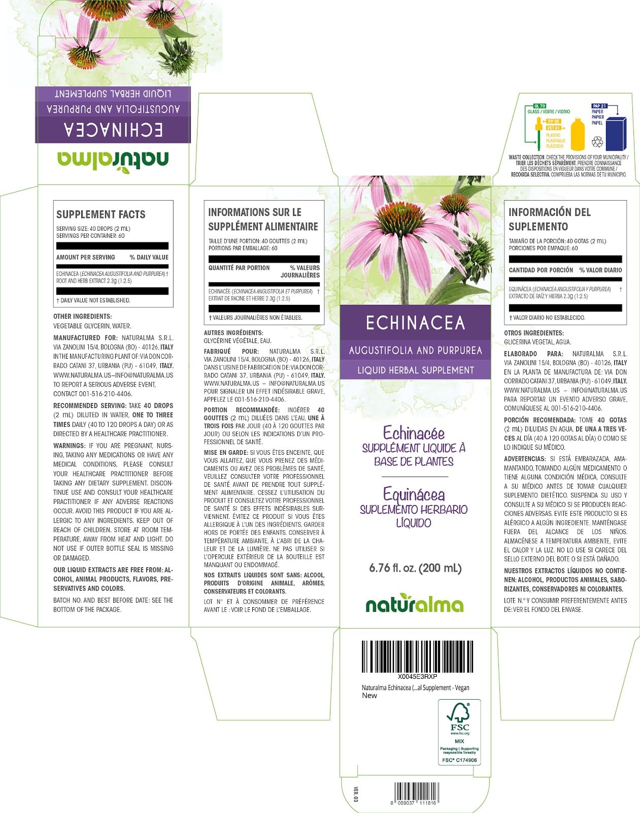 alcohol-free echinacea extract