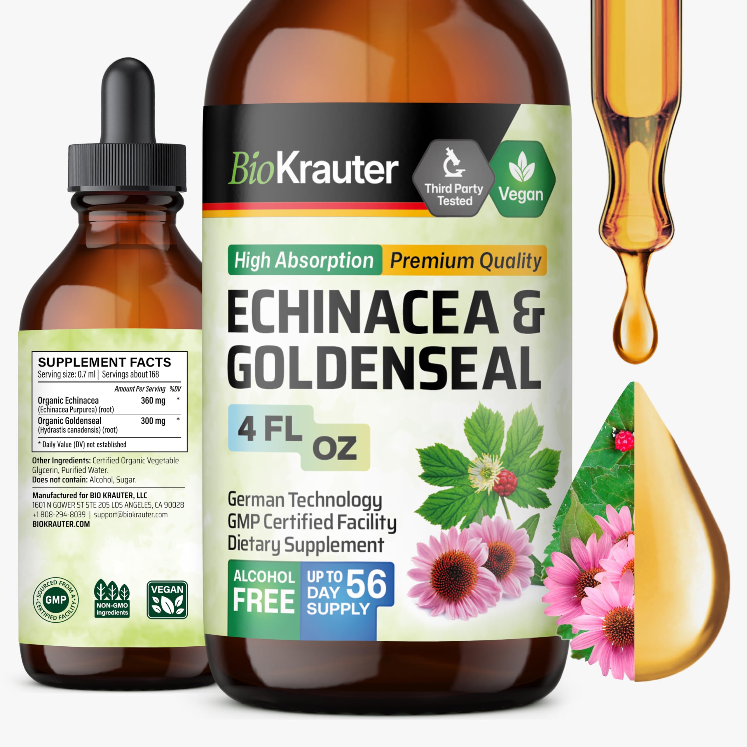 alcohol free echinacea herbal supplement