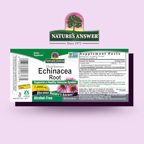 alcohol-free echinacea immune booster