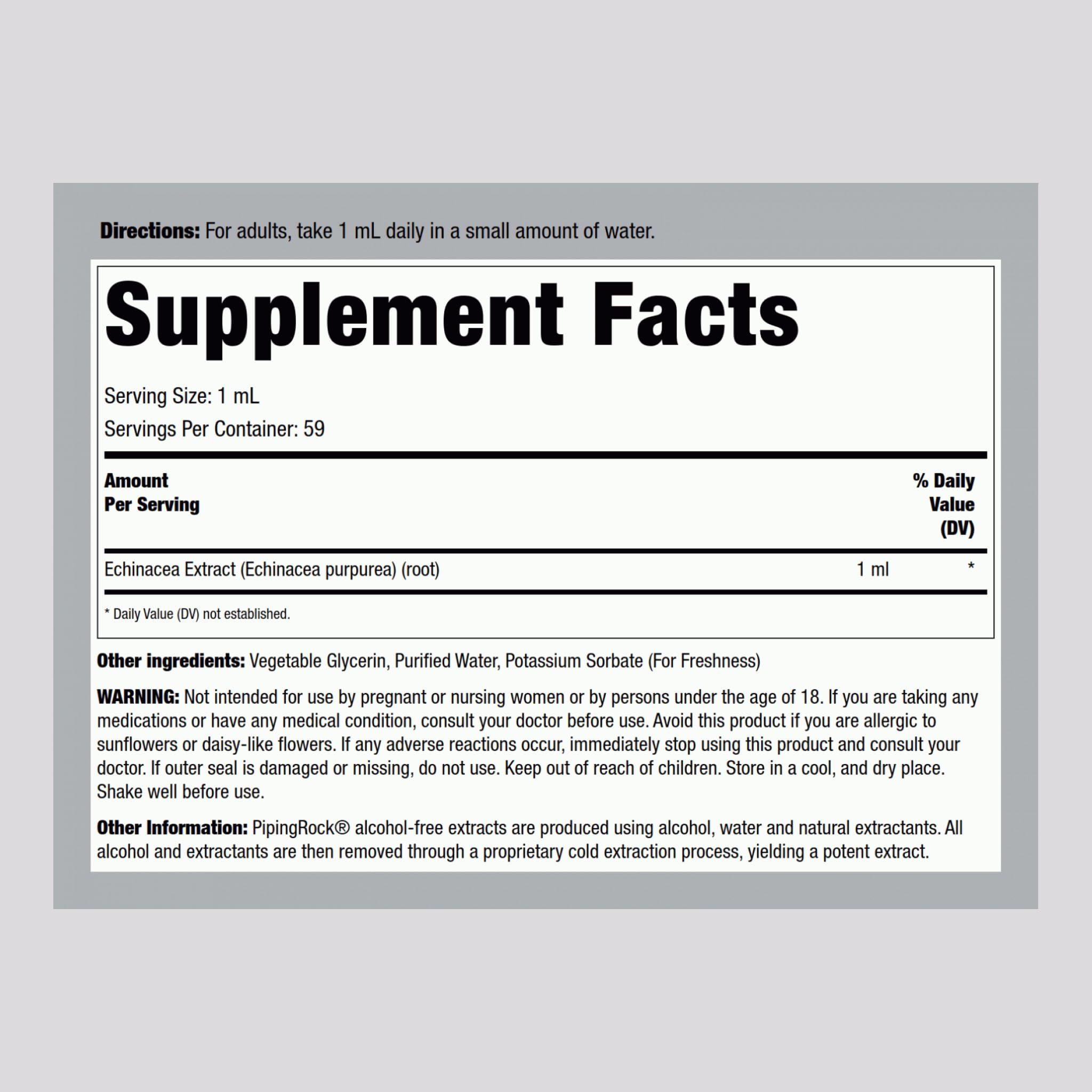 alcohol-free echinacea tincture benefits