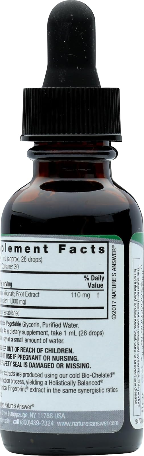 alcohol free ginger root supplement