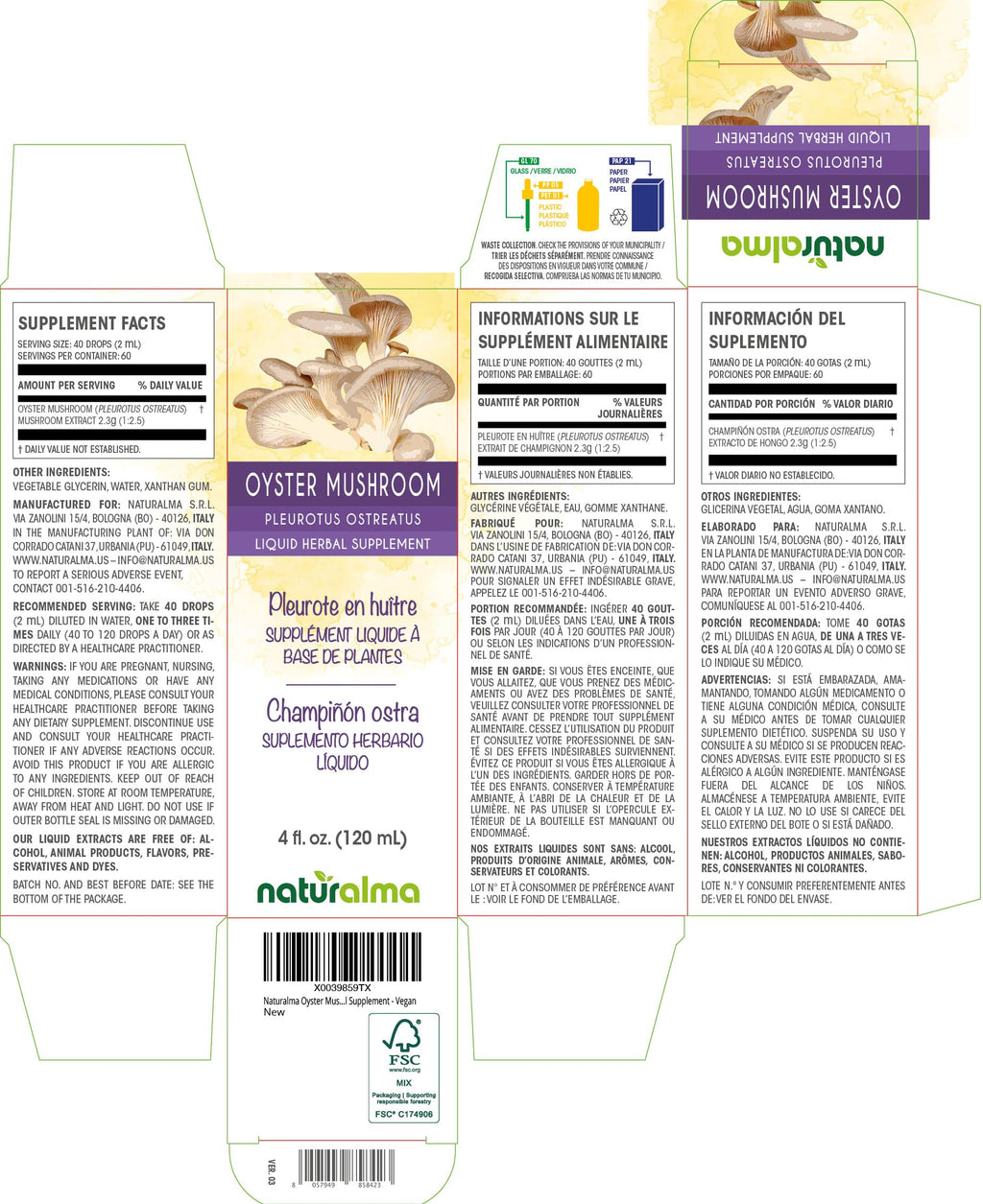 alcohol-free ginger supplement drops