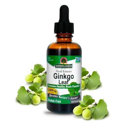 alcohol-free ginkgo biloba supplement