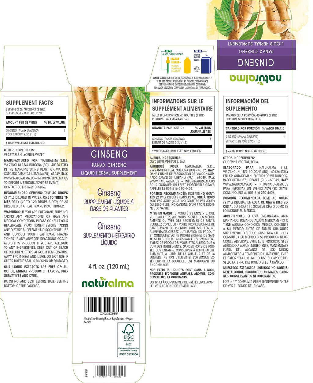alcohol-free ginseng extract