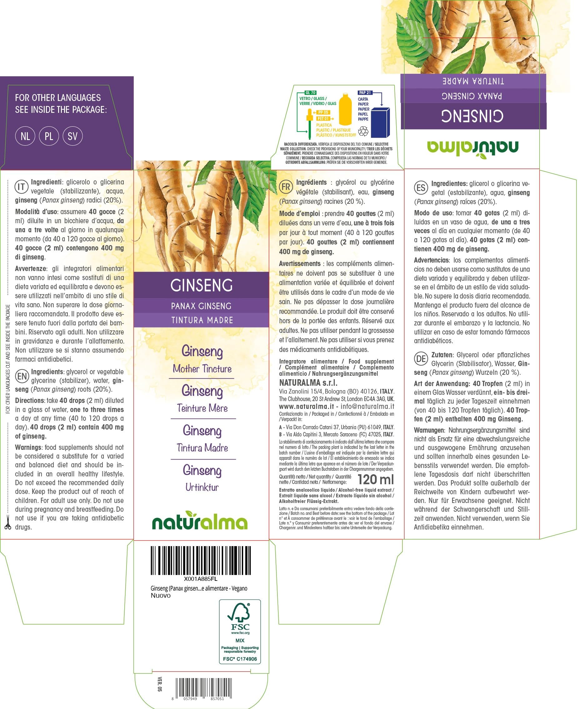 alcohol-free ginseng root extract