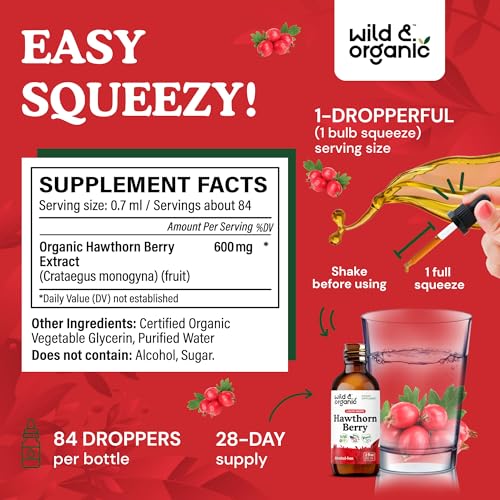 alcohol-free hawthorn berry drops