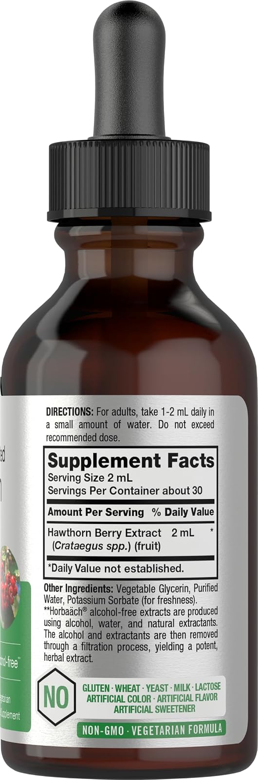 alcohol free hawthorn tincture for heart health