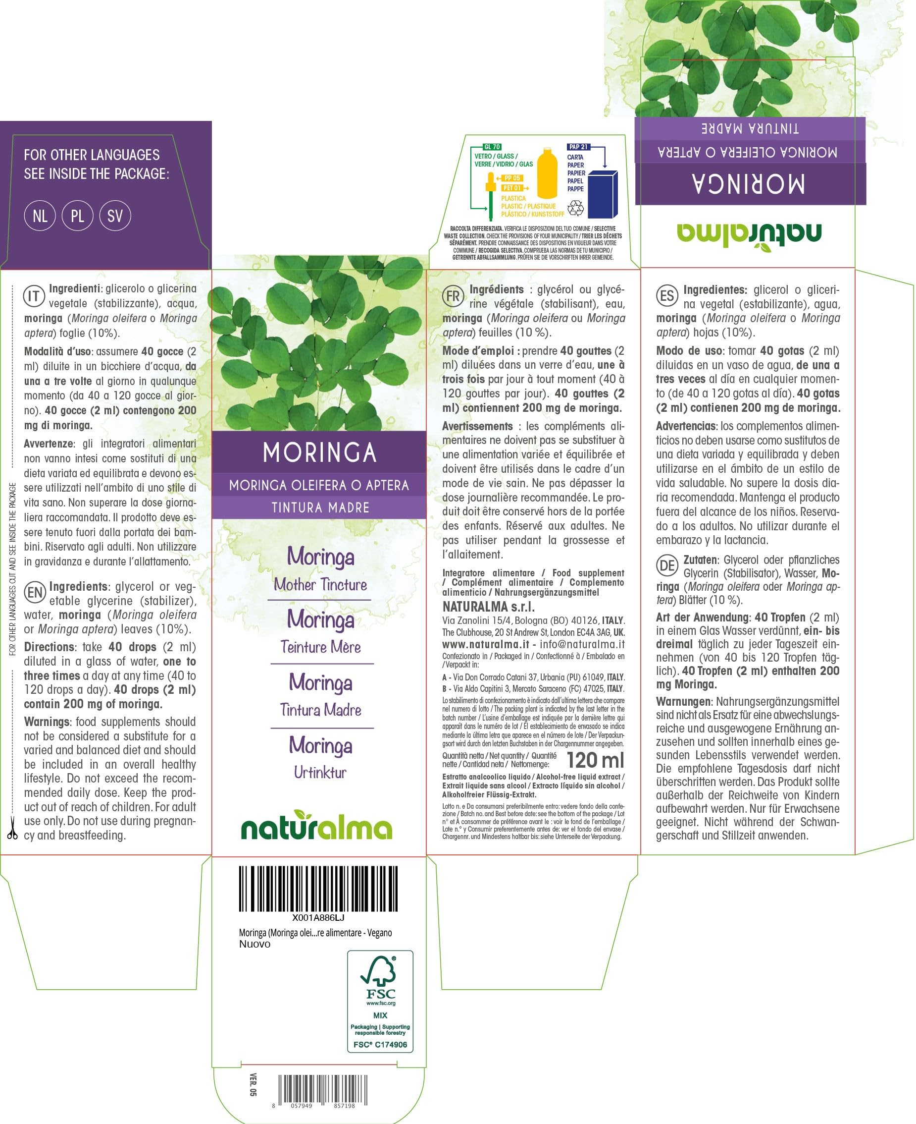 alcohol-free herbal extract drops