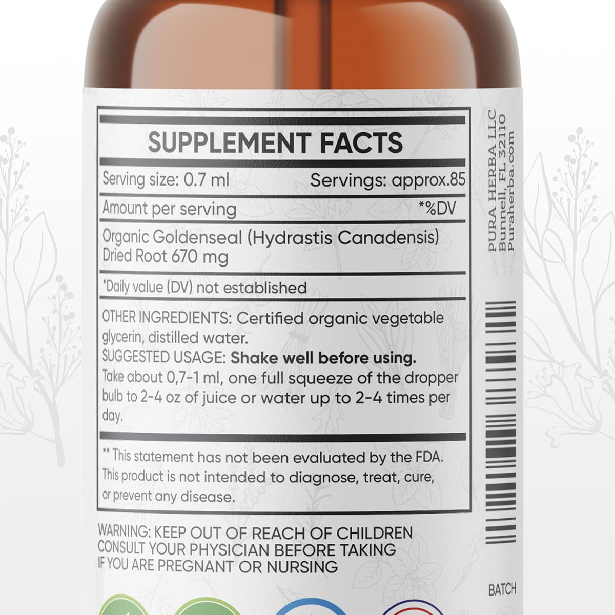 Alcohol-free herbal extract for wellness