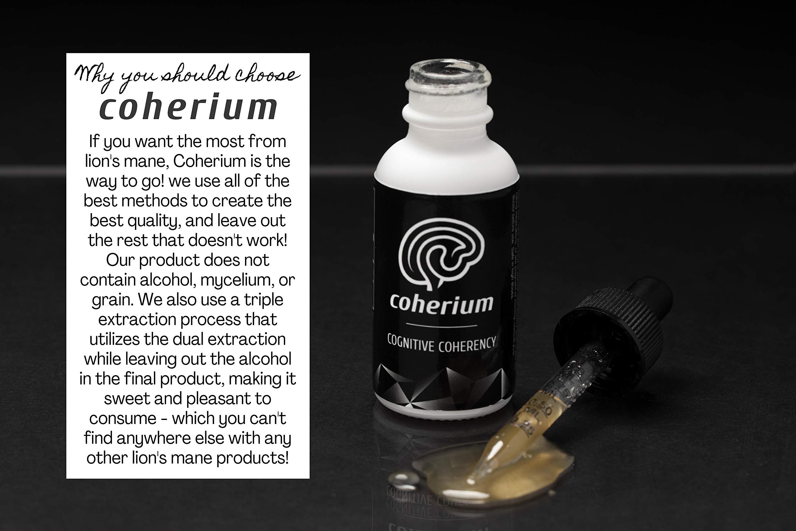 Alcohol-free herbal supplement for focus