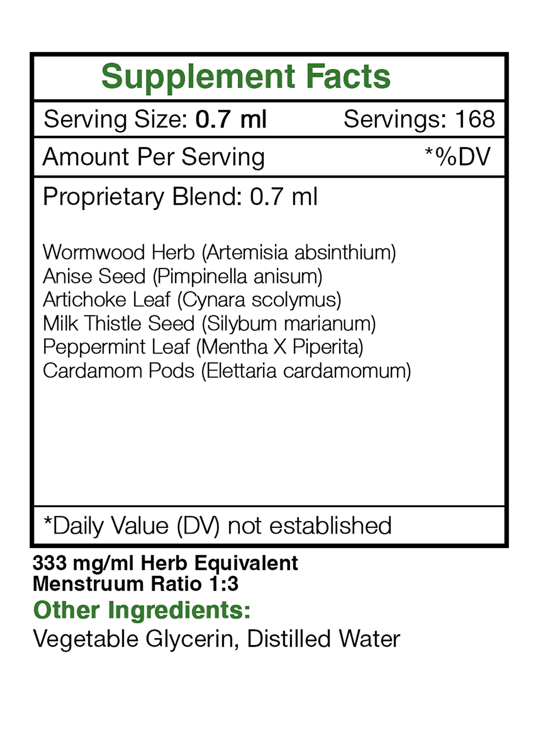 alcohol-free herbal supplement mushrooms