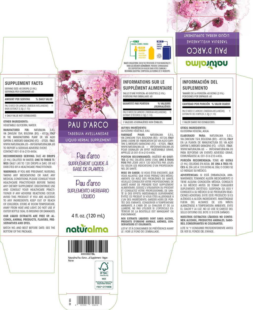 Alcohol-free Lapacho extract drops