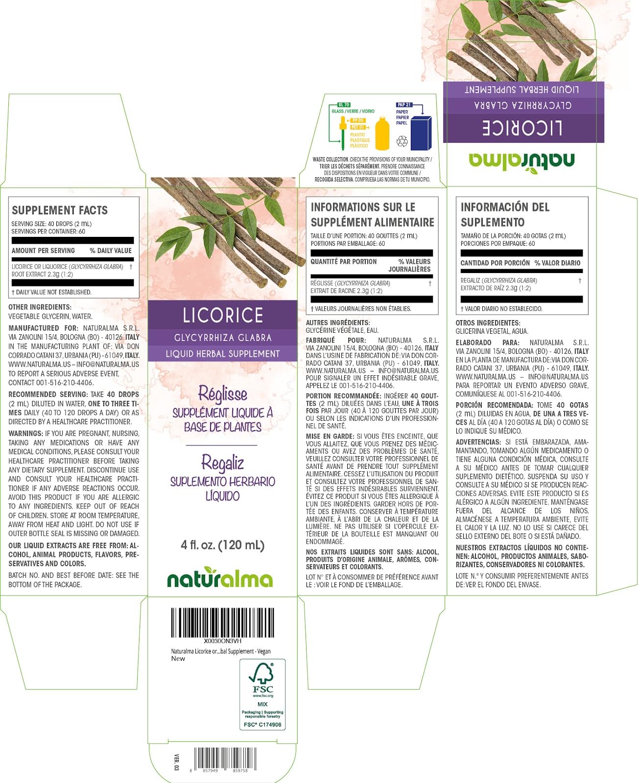 alcohol-free licorice root extract