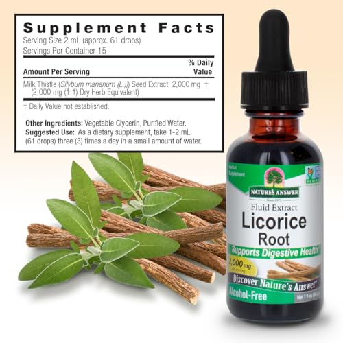 alcohol-free licorice root tea