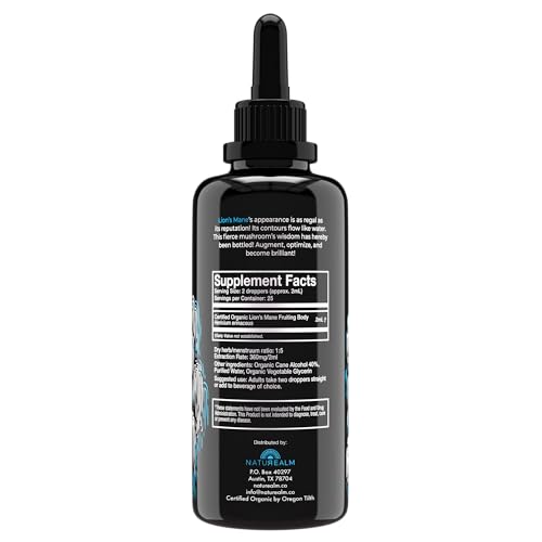 Alcohol-free Lion's Mane tincture benefits
