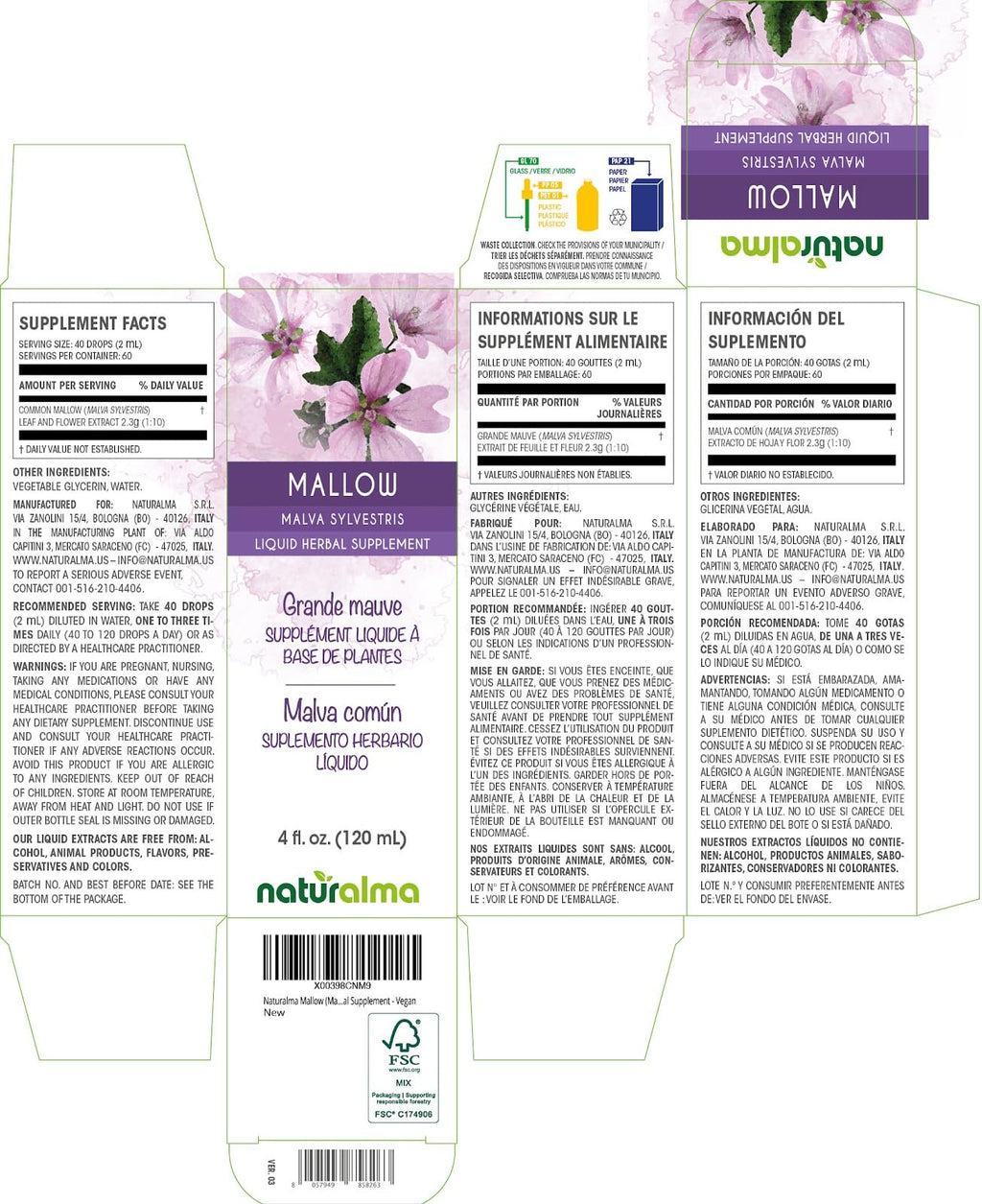 alcohol-free mallow extract benefits