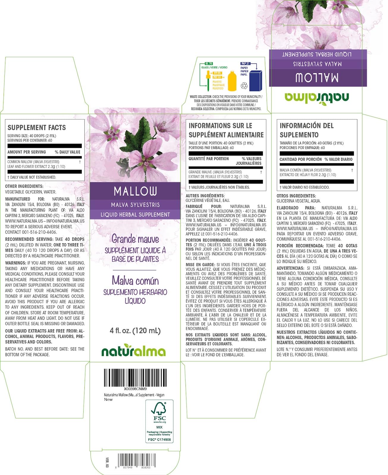 alcohol-free mallow extract benefits
