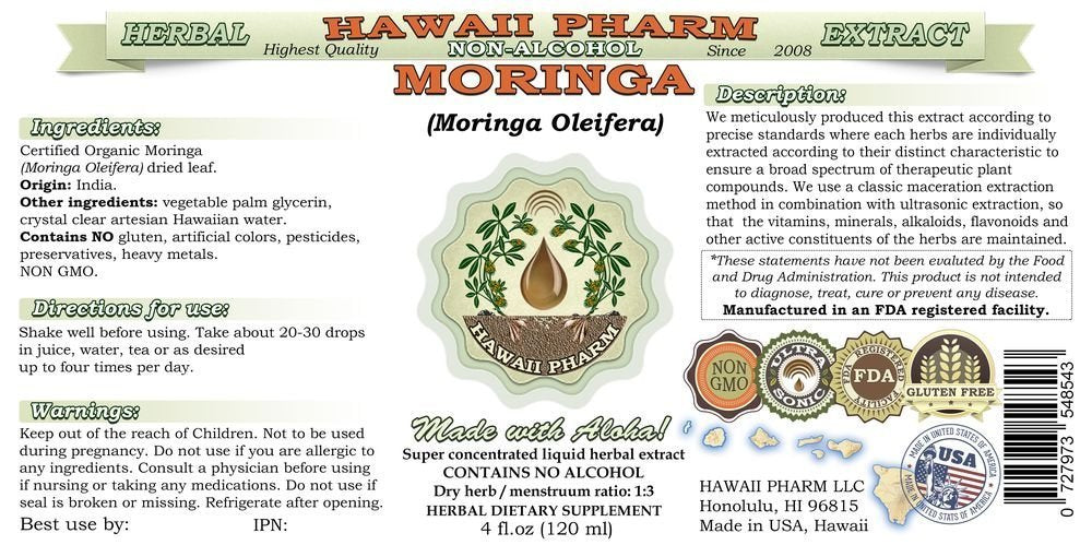 alcohol-free moringa leaf extract