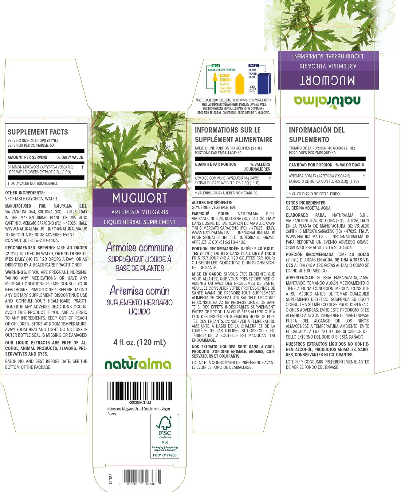 Alcohol-free mugwort extract for sleep support