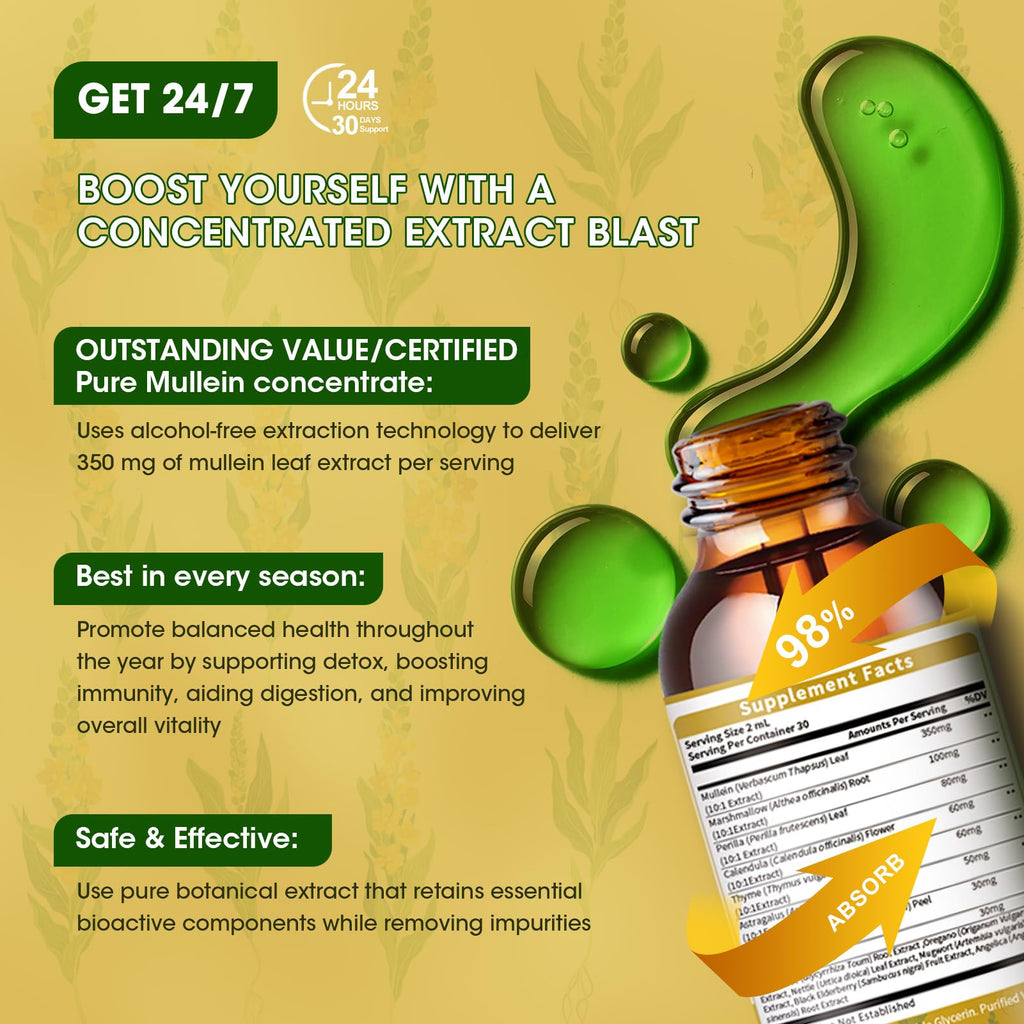 alcohol-free mullein blend benefits