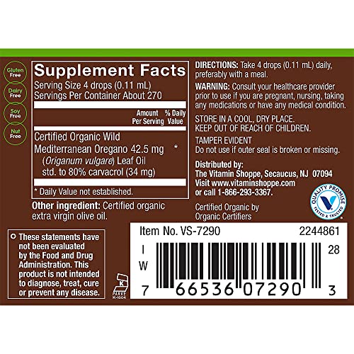 Alcohol-free oregano oil supplement