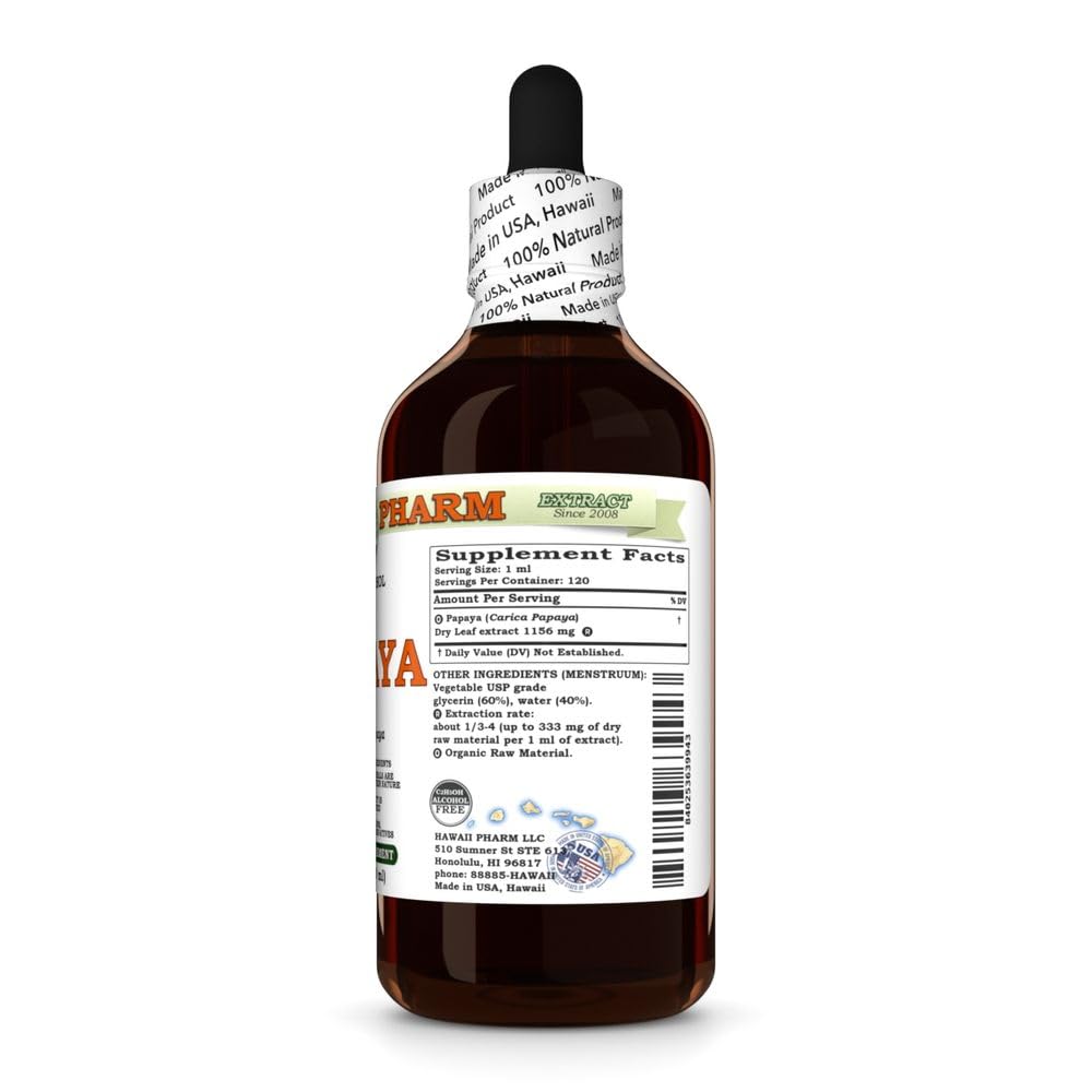 alcohol-free papaya leaf liquid