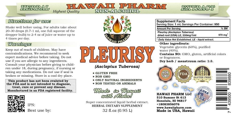 alcohol-free pleurisy root tincture