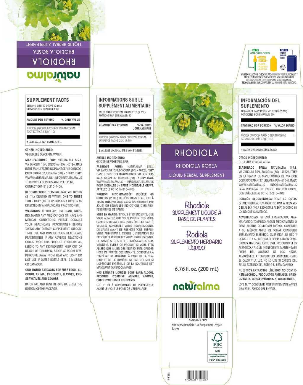 alcohol-free rhodiola extract