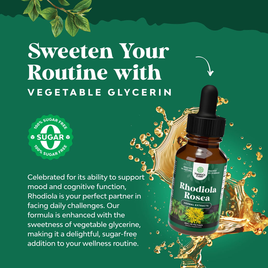 alcohol-free Rhodiola supplement