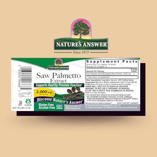 alcohol-free saw palmetto benefits