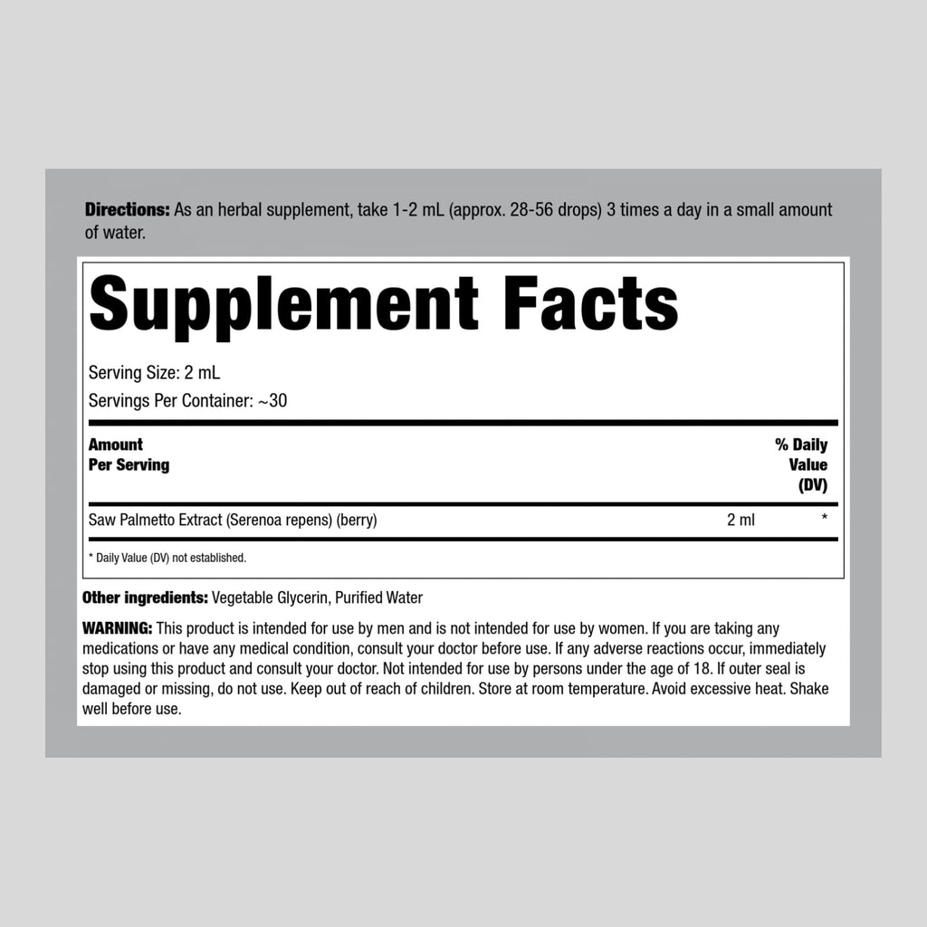 alcohol-free saw palmetto benefits