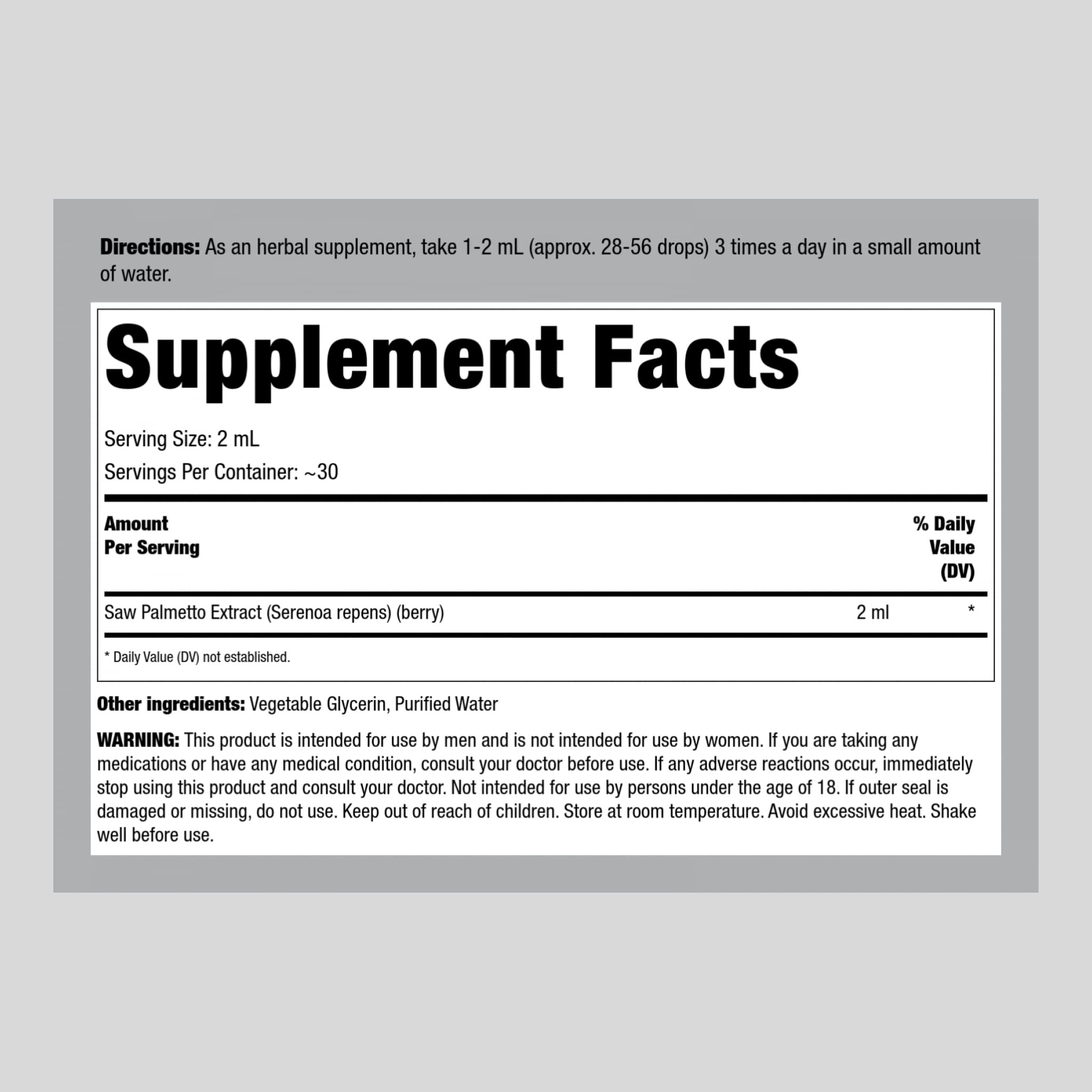 alcohol-free saw palmetto benefits