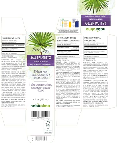 alcohol-free saw palmetto extract drops
