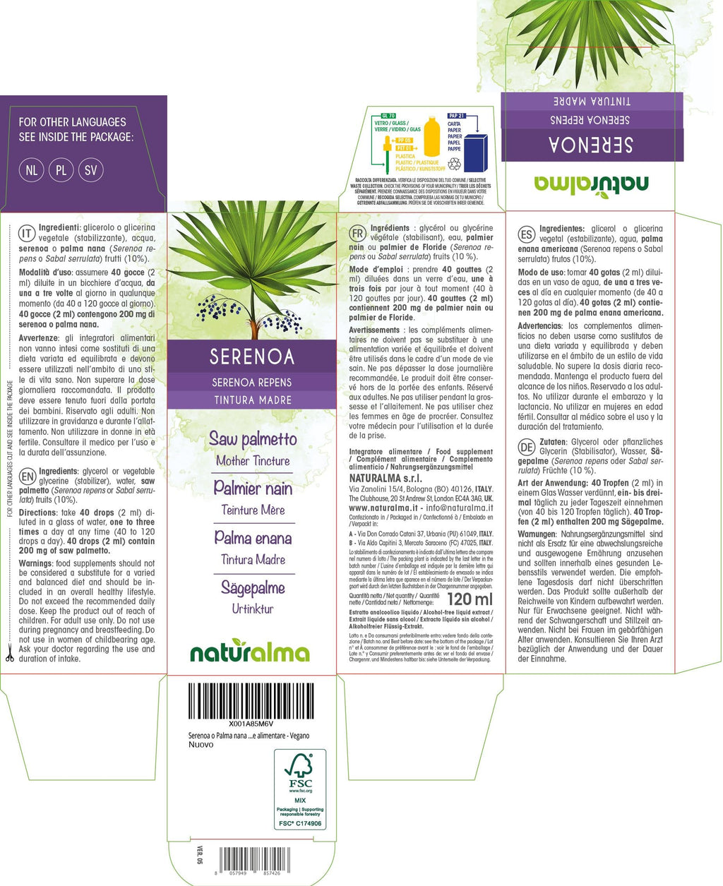 alcohol-free saw palmetto extract