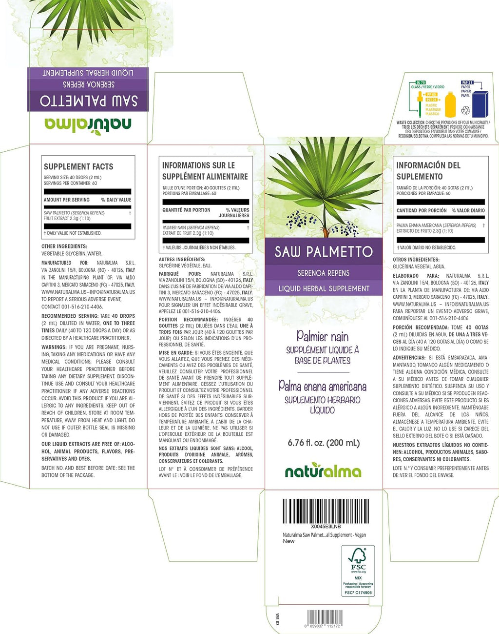 alcohol-free saw palmetto extract
