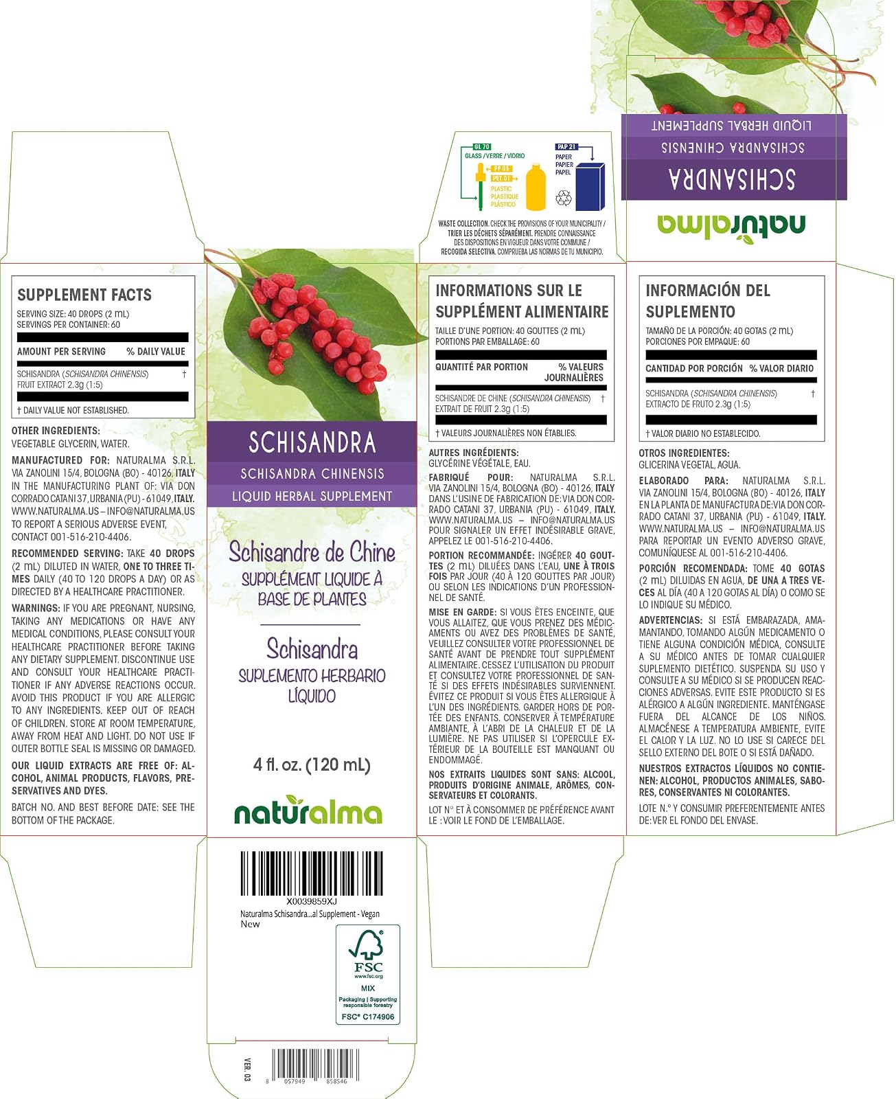 alcohol-free schisandra extract